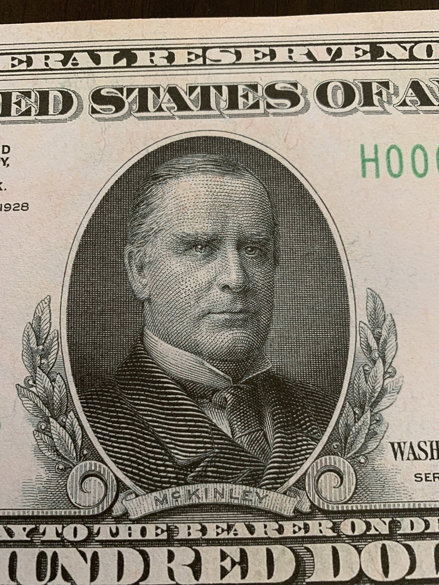 William Mckinley Dollar Bill $500 Banknote $500 Bill Paper Money