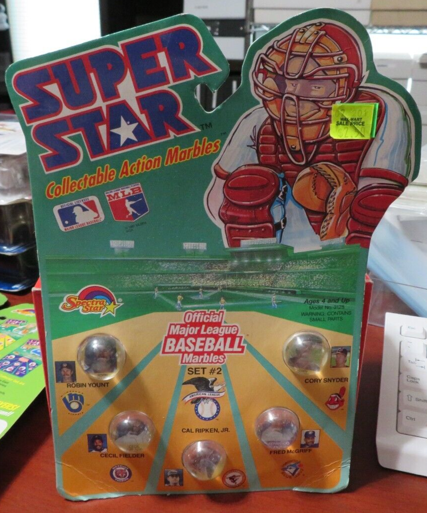SUPER STAR COLLECTABLE ACTION MARBLES MLB SET #2 RIPKEN JR YOUNT ...