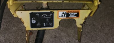 JOHN DEERE UPSTOP 425 445 455 46 47 SNOWBLOWER W/QUICK HITCH AM109495 ...