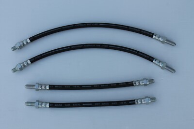 NEW BRAKE HOSE SET (4) FITS TRIUMPH HERALD (DRUM BRAKES) 1959-1971 ...