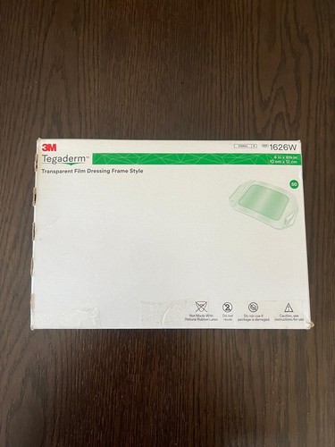 3M 1626W Tegaderm Transparent Film Dressing 4" X 4 3/4". box of 50 | eBay