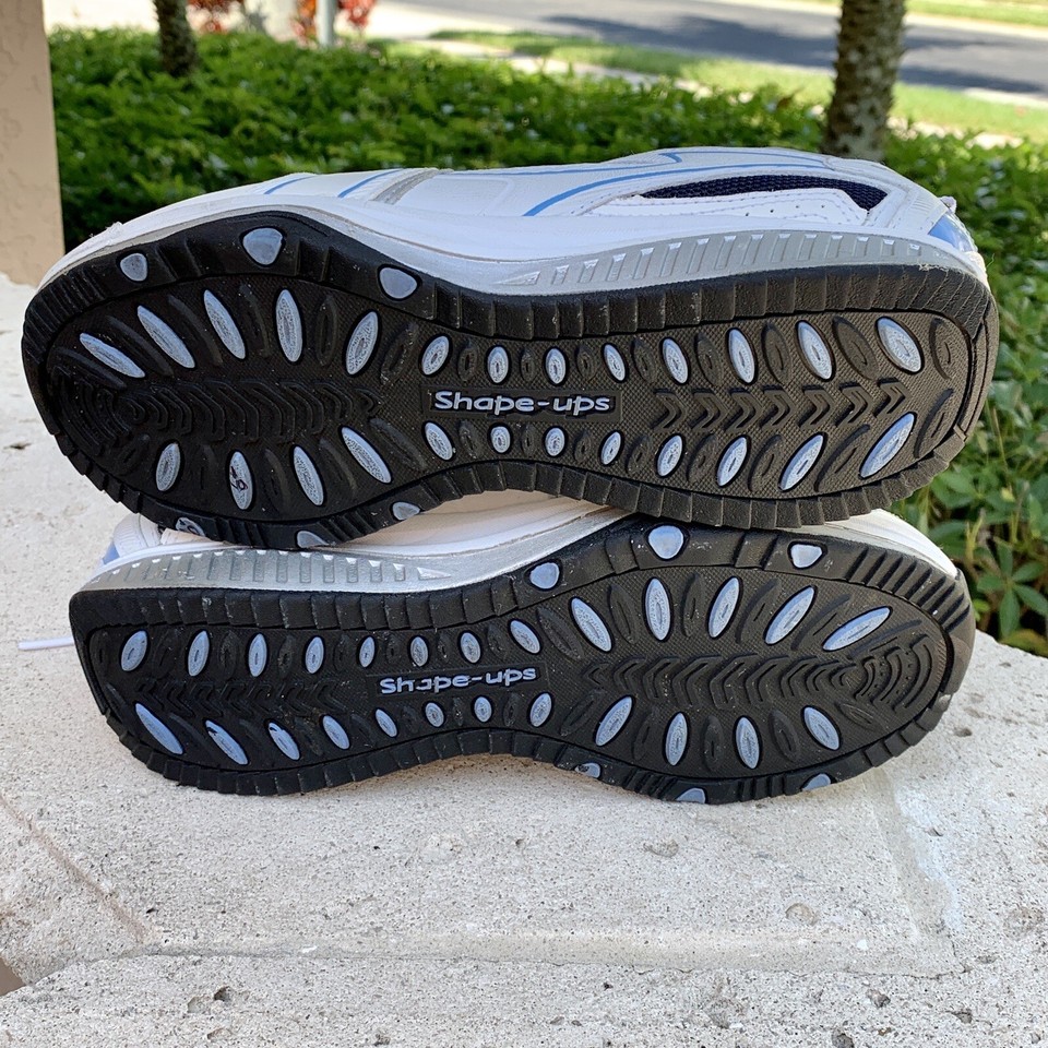 Sketchers SKECHERS Shape Ups Women's Navy White Sneakers SN 12325 I Sz ...