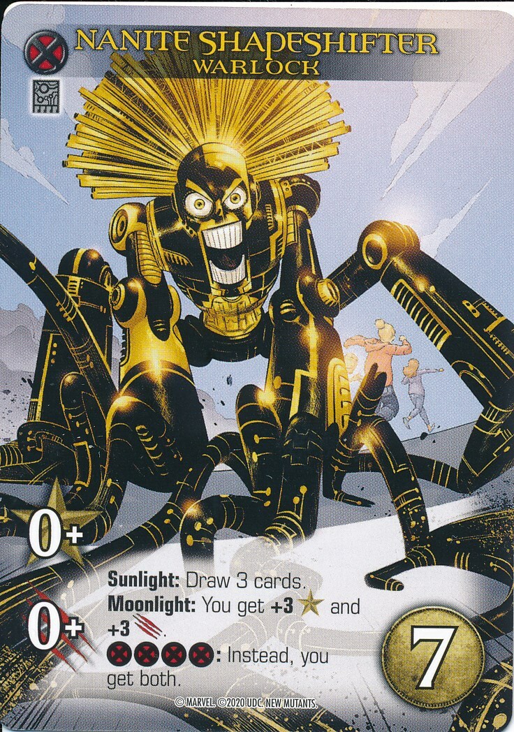 WARLOCK Upper Deck Marvel Legendary NEW MUTANTS SP NANITE SHAPESHIFTER ...