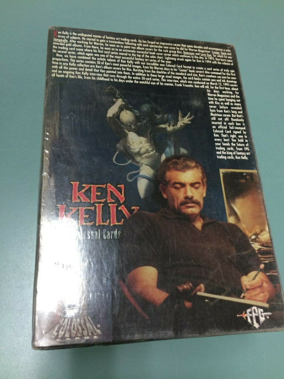 1995 FPG FANTACY ART KEN KELLY COLOSSAL CARD FACTORY BOX (18 PKS)-ULTRA ...