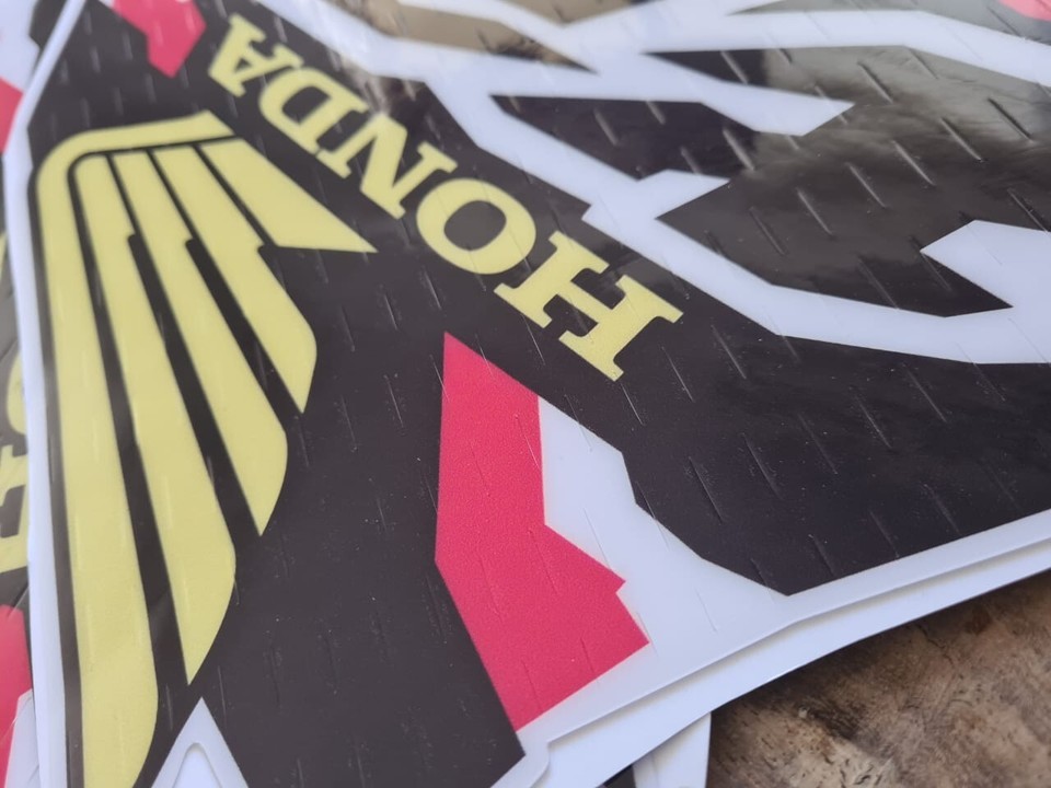 🔴 Tank Decals graphics thick shiny for Honda XR 400 xr400 xr400r 1998 ...