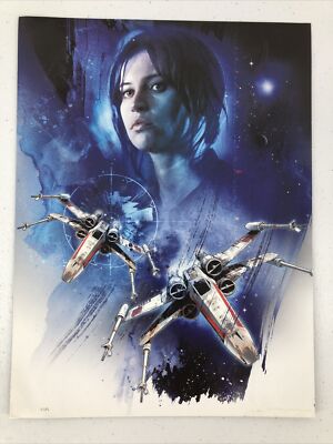 Jyn Erso & X-Wings - Star Wars Rogue One Mini Poster 8x10.5 | eBay