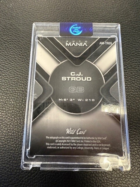 2022 Wild Card AUTO Mania CJ STROUD RC AUTO Purple/Pink | eBay