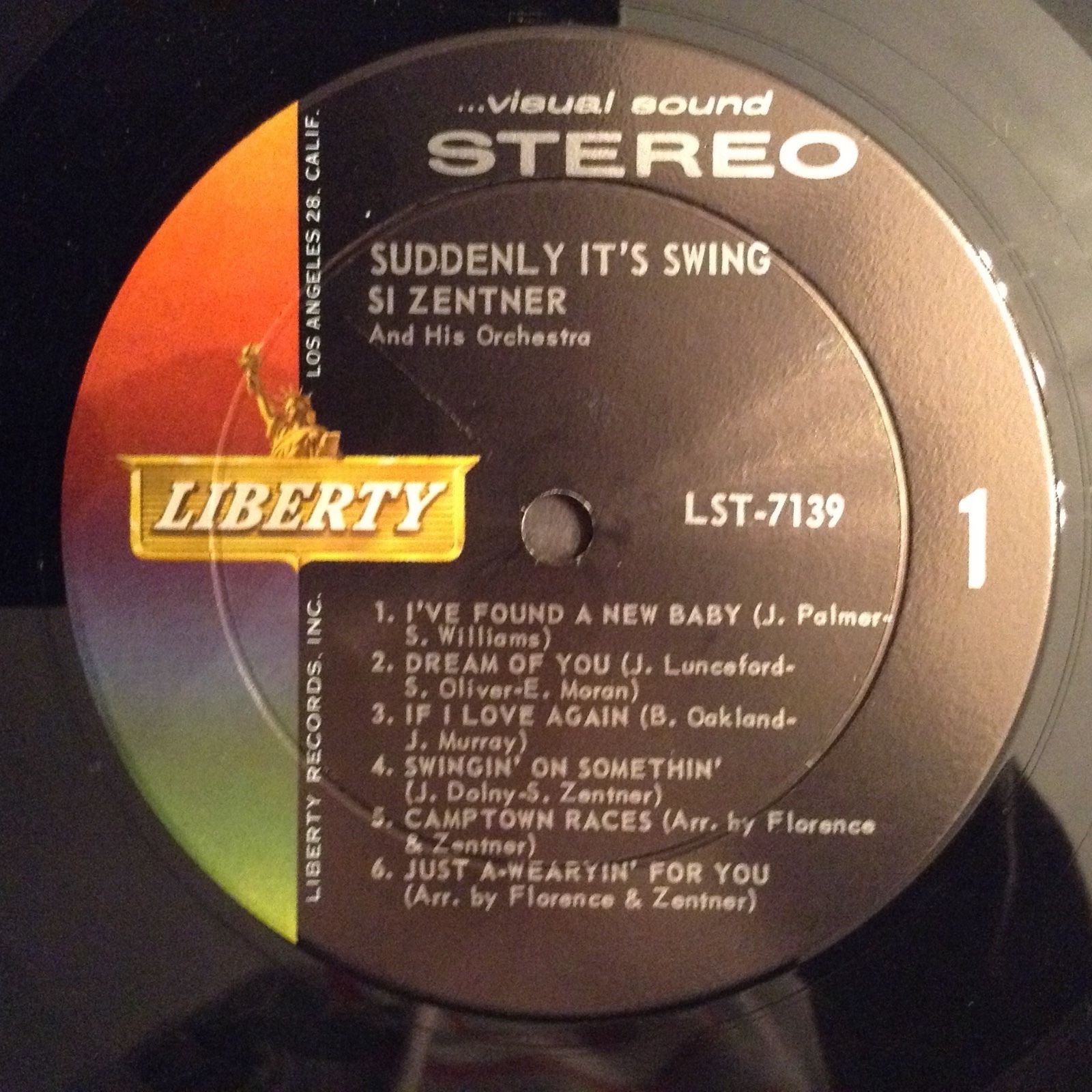 Si Zentner Orchestra Suddenly it's swing LP Records Vinyl Album LST ...