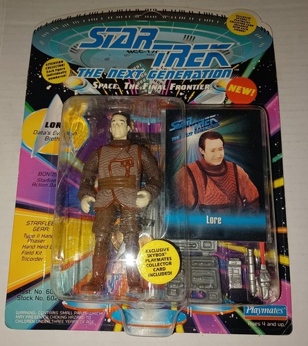 STAR TREK The Next Generation LORE-DATA'S EVIL TWIN Playmates 1993 | eBay