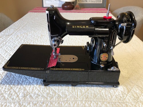 Super Clean Singer Featherweight 222k--RED S | eBay