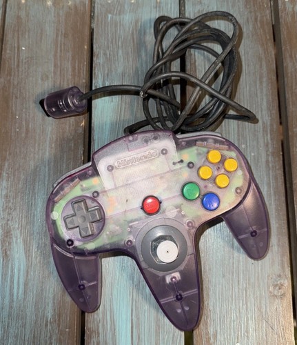 Nintendo 64 N64 Controller Atomic Purple OEM Genuine Joystick Tested | eBay