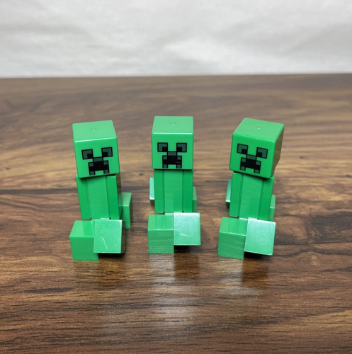 Lego Minecraft Creeper Minifigure min012 Lot of 3 | eBay