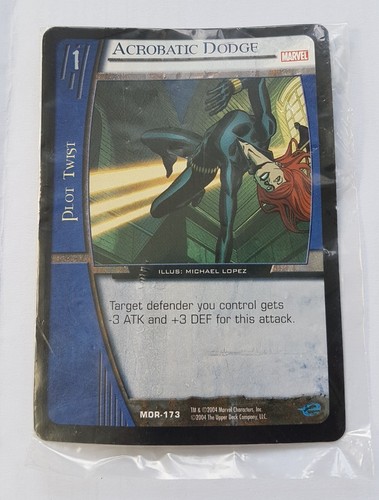 Acrobatic Dodge Black Widow Alt Art Marvel Promo Card MOR-173 | eBay