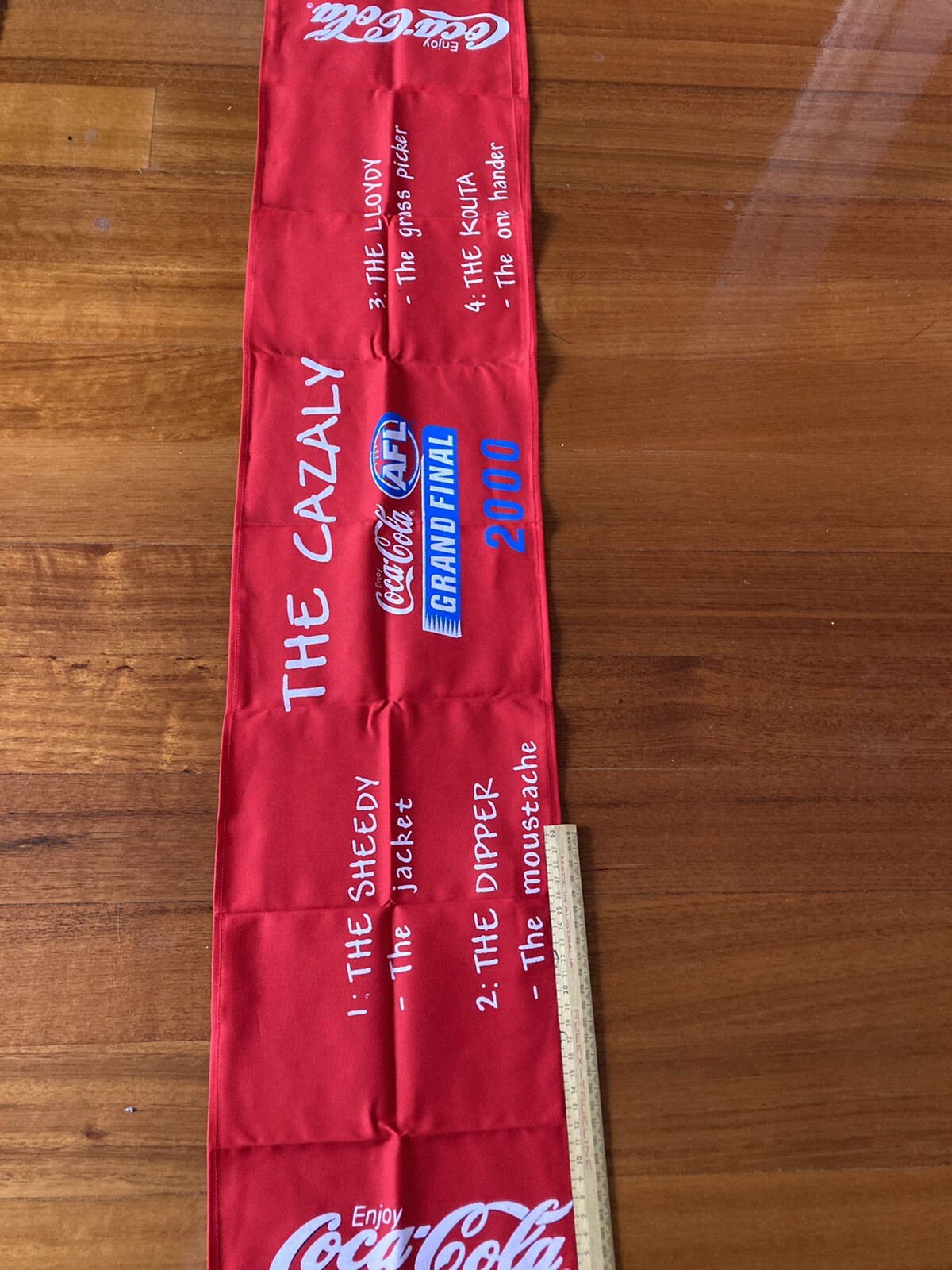 AFL 2000 Grand Final Original Banner Approximately 1.1-1.2 m X 0.24 m ...