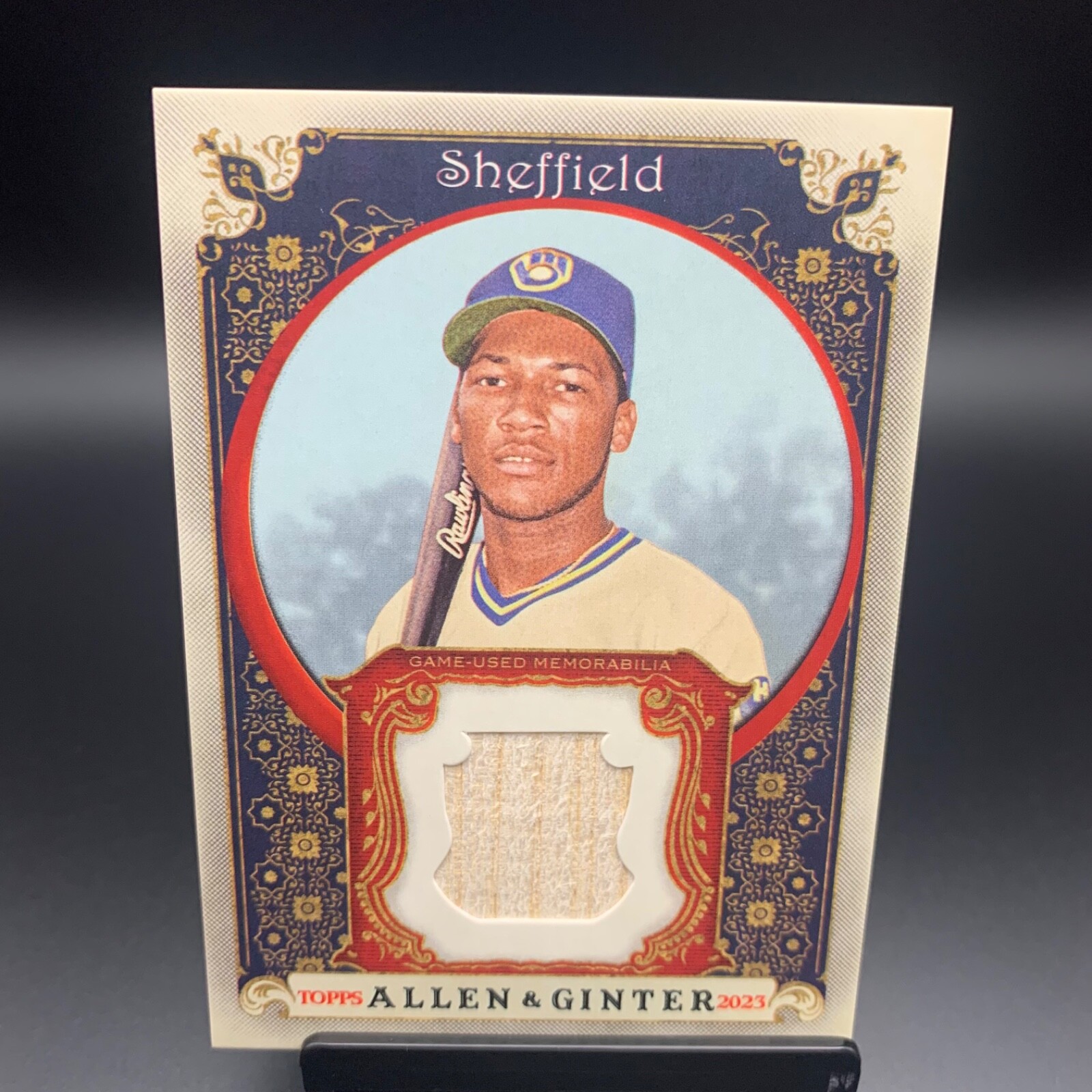 2023 Topps Allen & Ginter #AGRB=GS Gary Sheffield Bat Relic Milwaukee ...