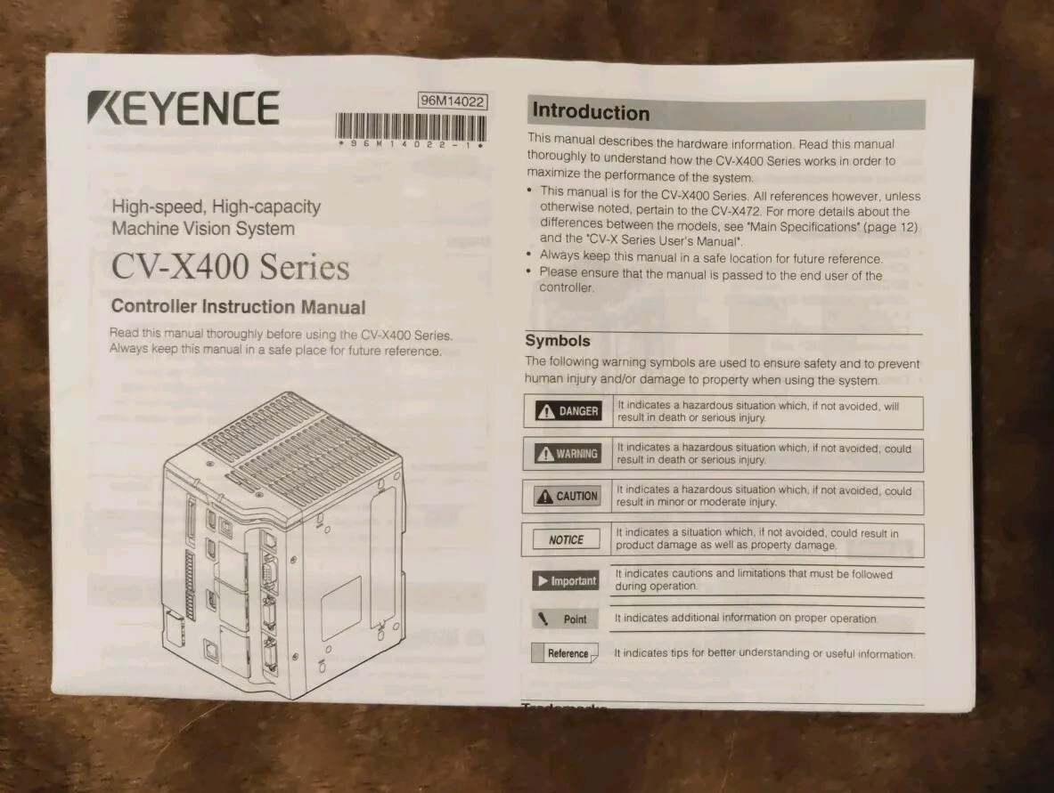 Keyence CV-X400 Controller Instruction Manual Only | eBay