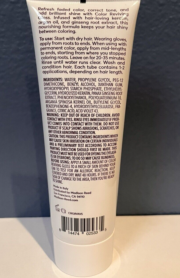 MADISON REED Color Reviving Gloss CREMA Cool Violet Beige Tones ...