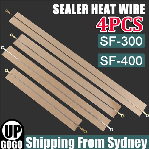 4PACK 300/400mm Useful Impulse Sealer Heat Wire Element Strip Sealing ...