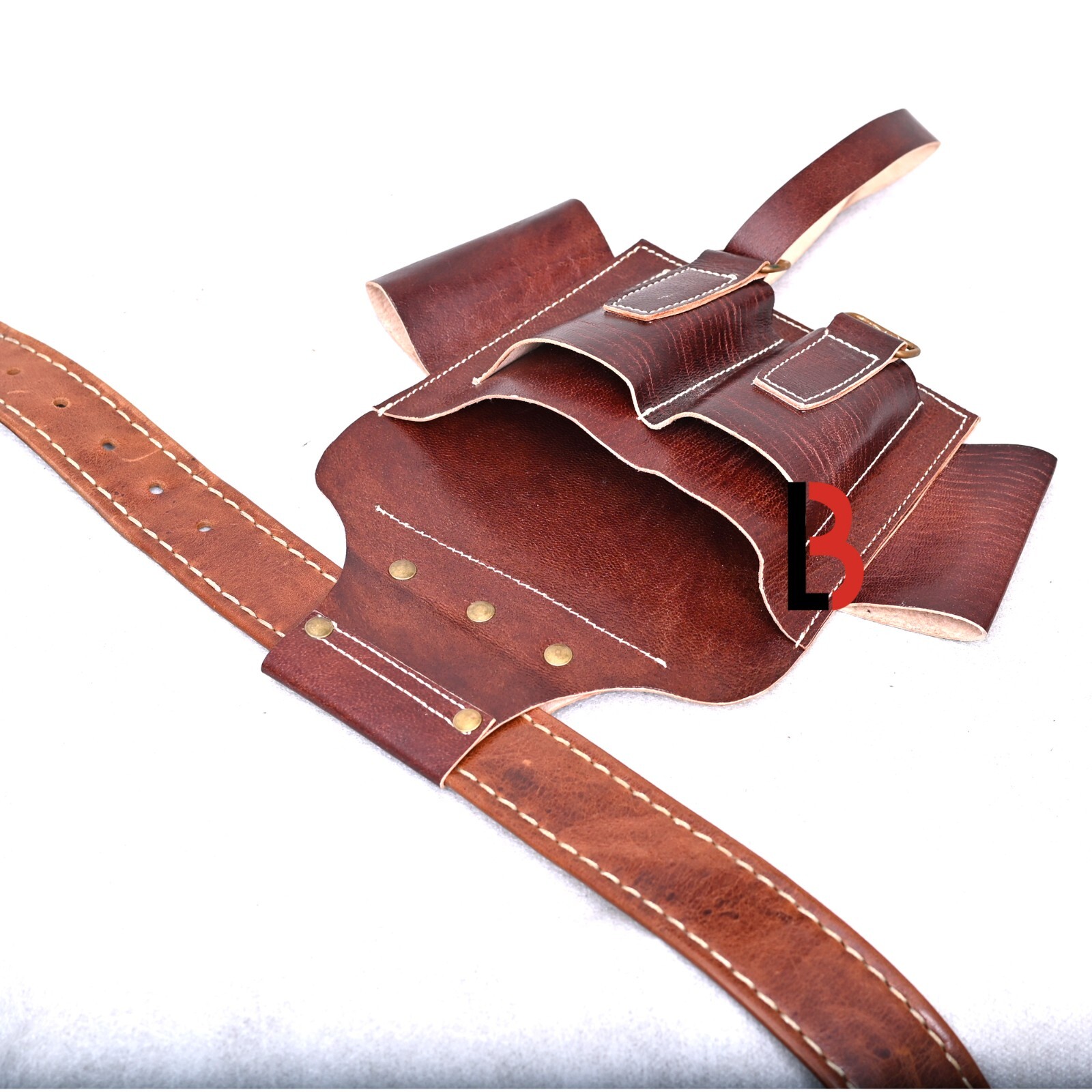 Tradesman Pocket Leather Electrician Telecom Utility Tool Pouch Bag ...