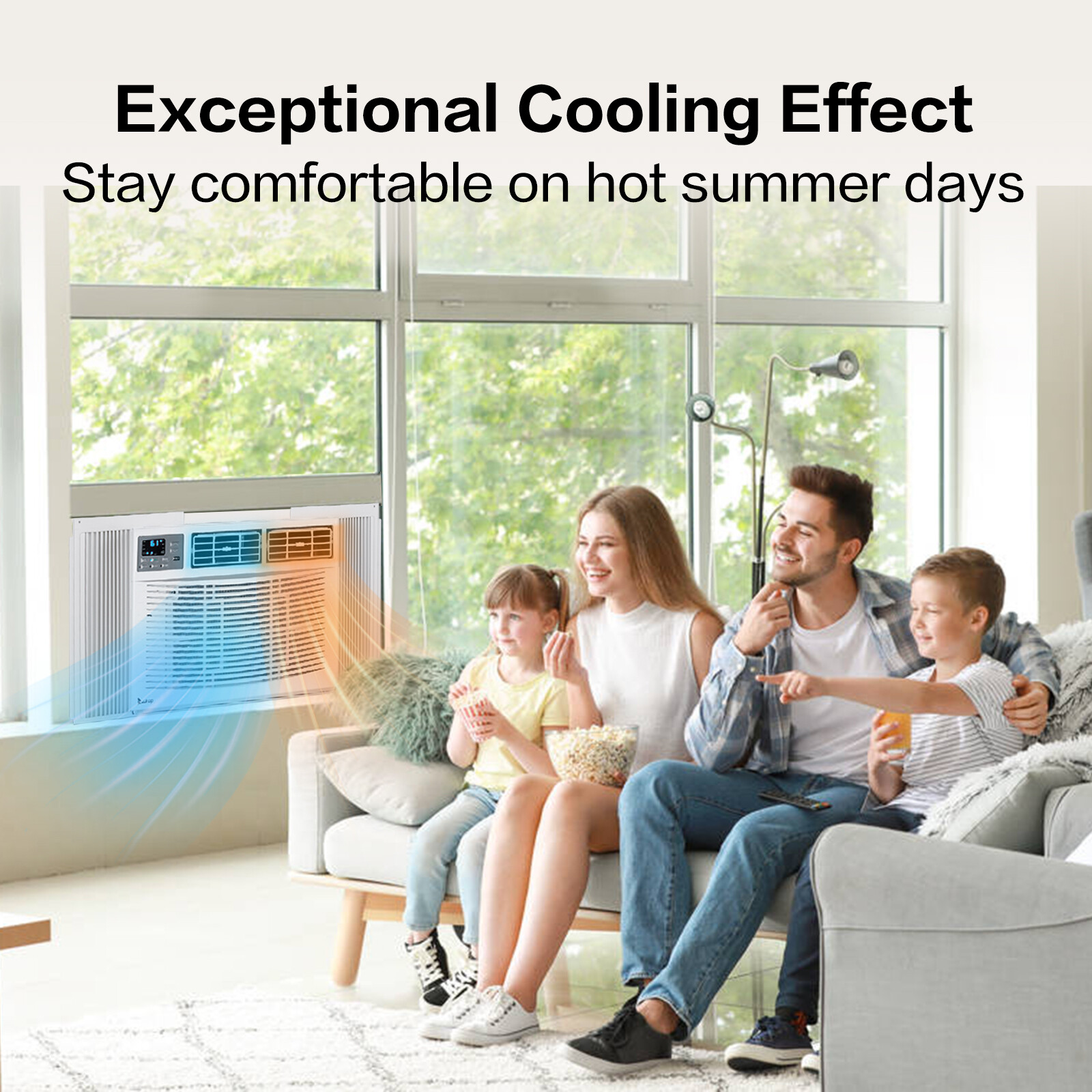 8000 BTU Window Air Conditioner with 4000 | Grelly USA