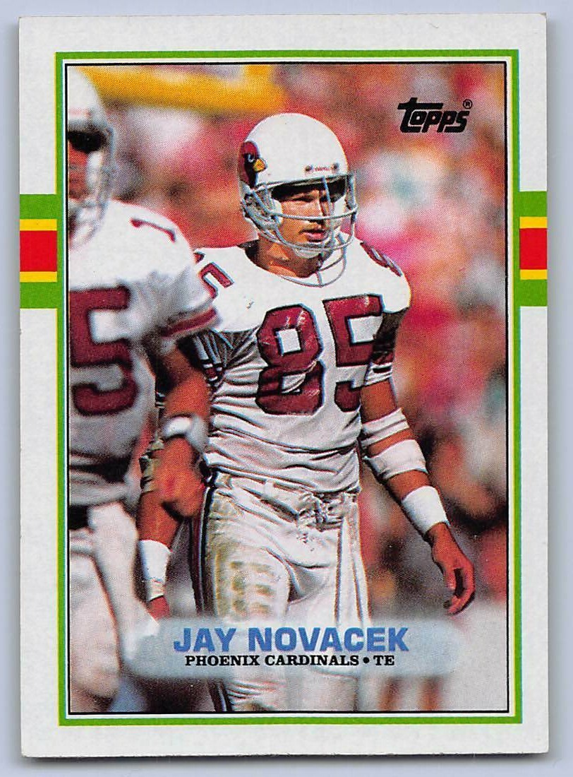 JAY NOVACEK 1989 Topps Football Rookie Card # 282 - DALLAS COWBOYS SB ...