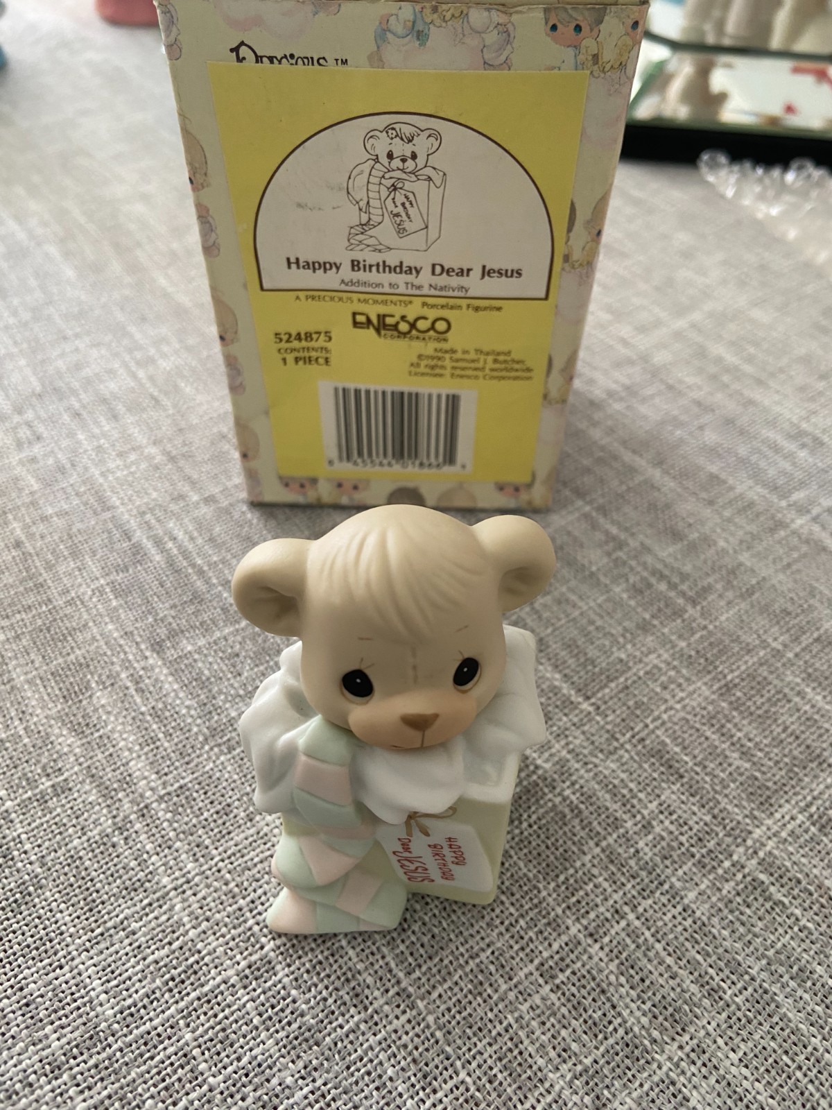 Precious Moments “Happy Birthday Dear Jesus” Figurine | Bear in Gift ...