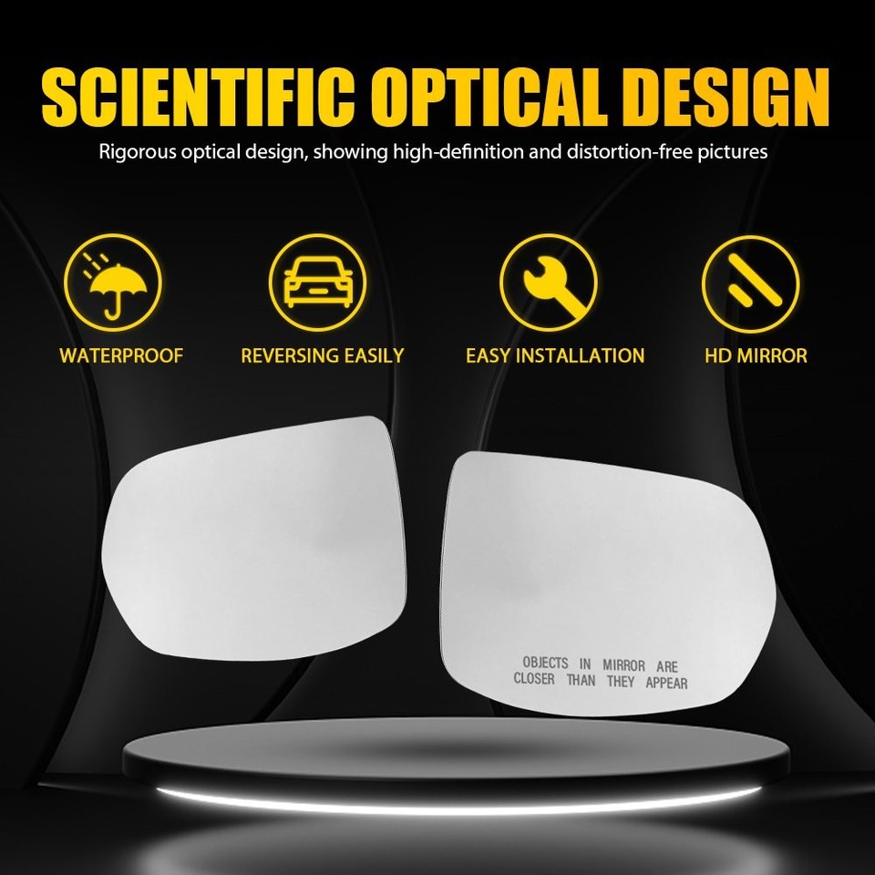 Car Left Right Side White Mirror Glass w/ Back Heated for Honda CR-V ...