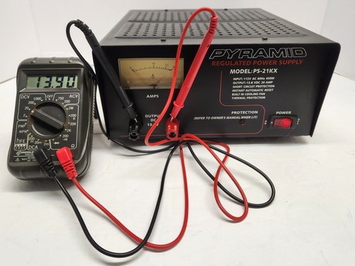 PYRAMID PS-21KX Regulated Power Supply 20 AMP 115V AC Input / 13.8VDC ...