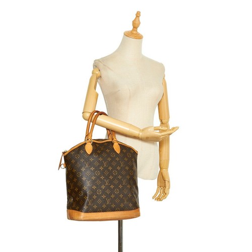 LOUIS VUITTON Monogram Lock It MM Handbag Tote Bag M40606 Brown PVC ...