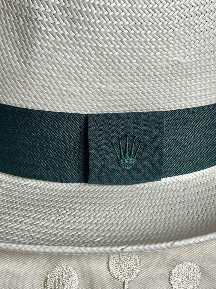 ROLEX Watch Fedora Hat Iconic Rolex Grn Crown Logo Adjustable Brim ...