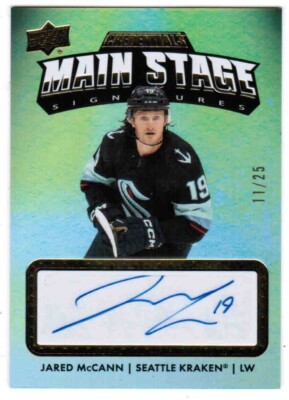 22/23 2022 UD CREDENTIALS JARED MCCANN MS-JM MAIN STAGE SIGNATURES AUTO ...