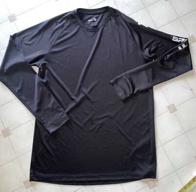 BALEAF SPORTS Black Long Sleeve Logo Shirt Running Workout Men's Large ...