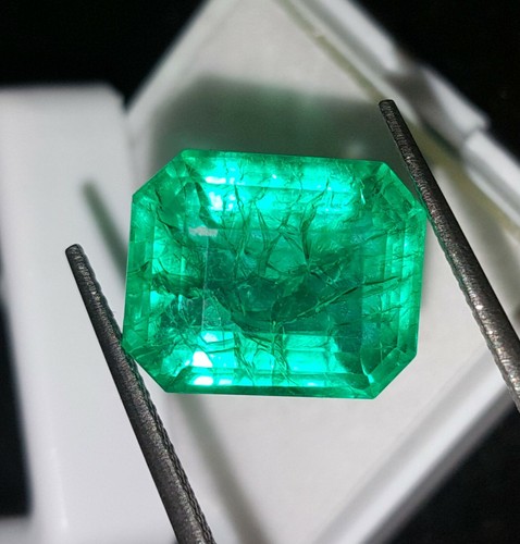 9.47 Ct Loose Gemstone Natural Emerald Certified Colombian Octagon Shape Gems | eBay