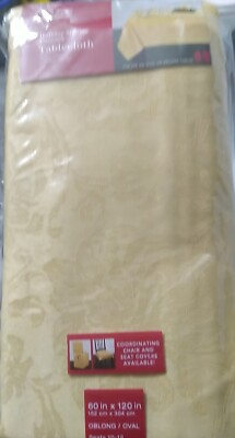 New Gold Damask Tablecloth 60x120 Oblong Oval Holiday Medley | eBay