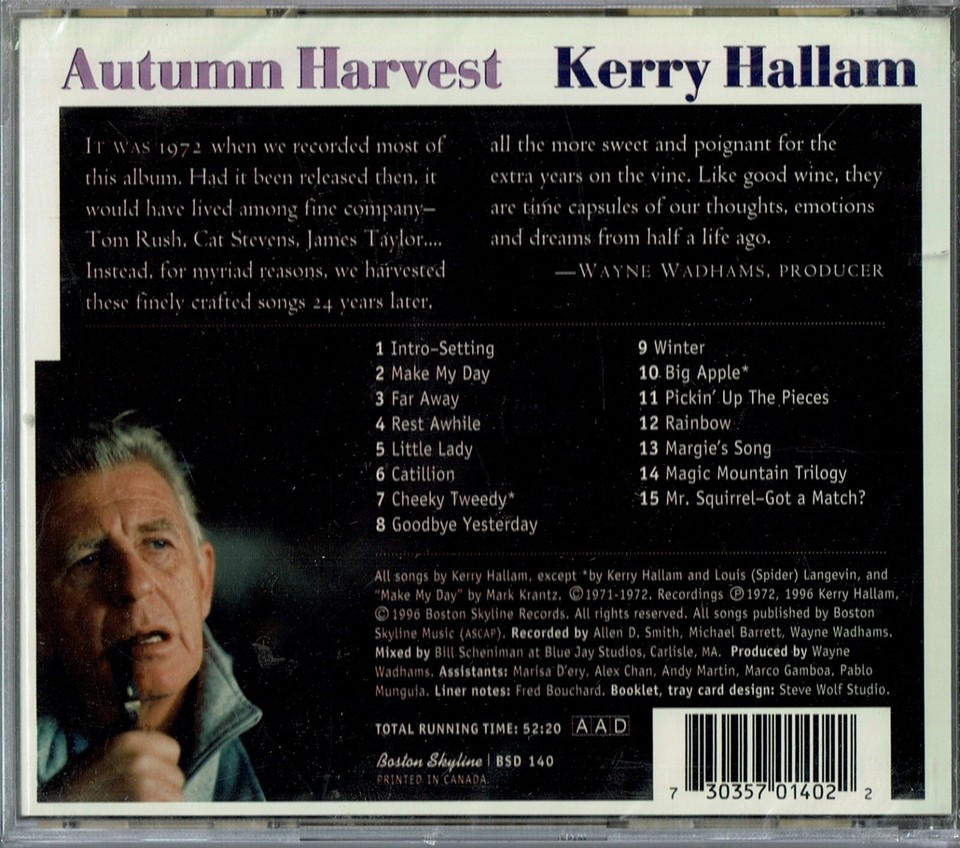 Kerry Hallam ‎- Autumn Harvest - CD © 1996 (B17) | eBay