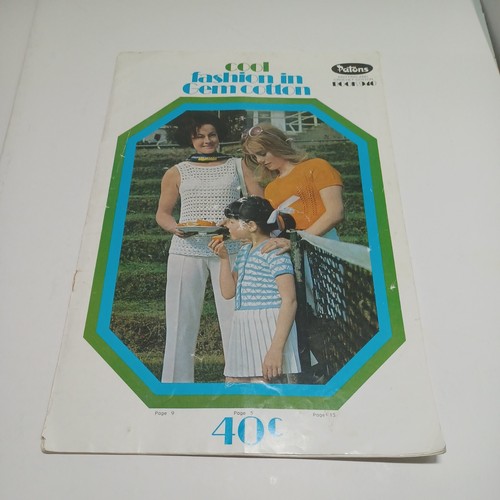 Patons Knitting And Crochet book 940 Cool Fashion In Gem Cotton H3 ...