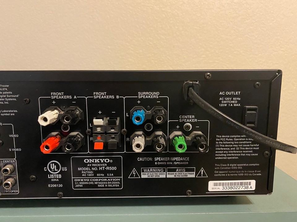 Onkyo AV Receiver Model HT-R500. Tested and Working Perfectly. | eBay