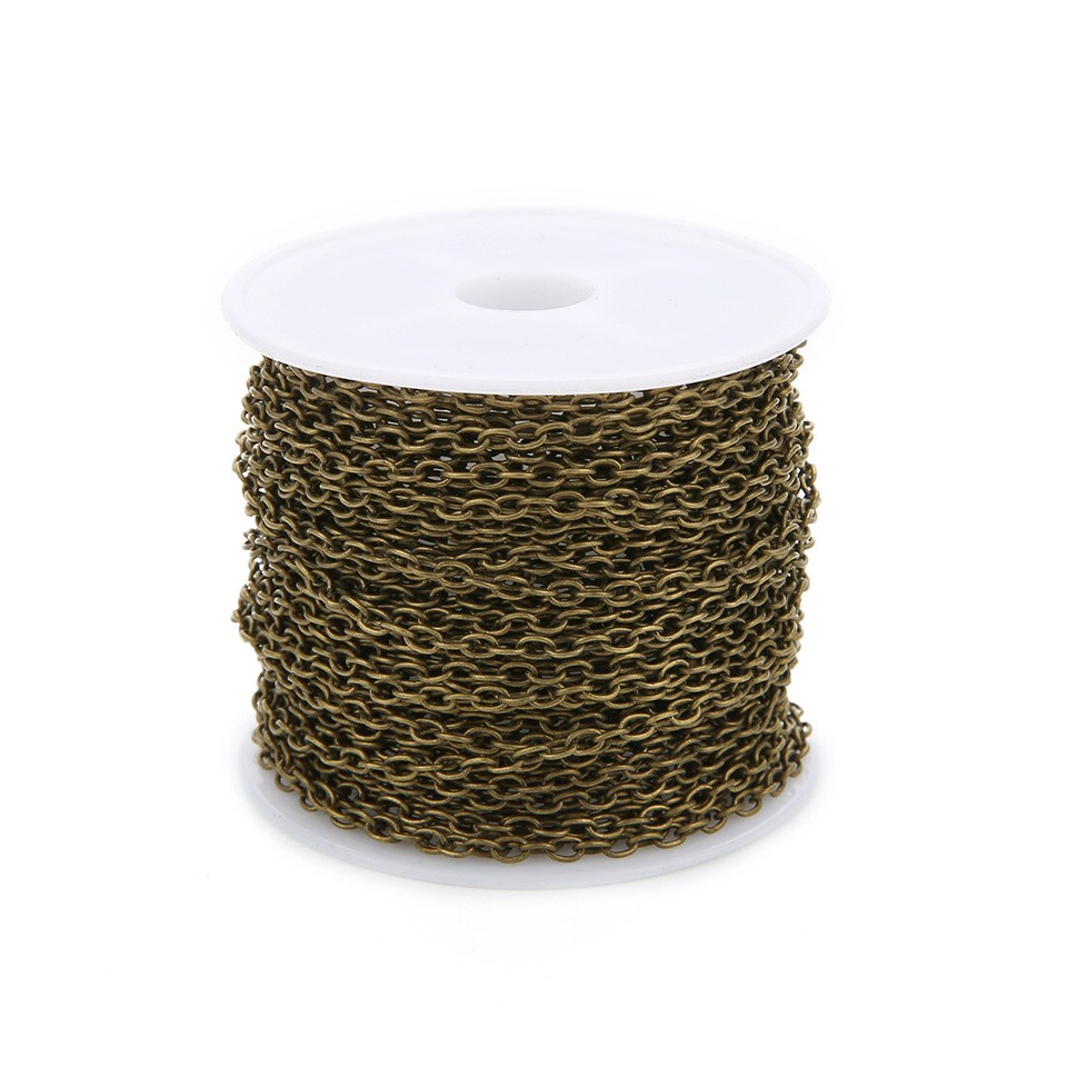 10Yards/Roll 2x3mm/3x4mm Metal Iron Cross Cable Chain 8 Colors "O ...