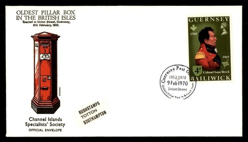 MayfairStamps Guernsey 1970 Oldest Pillar Box in British Isles Cover ...