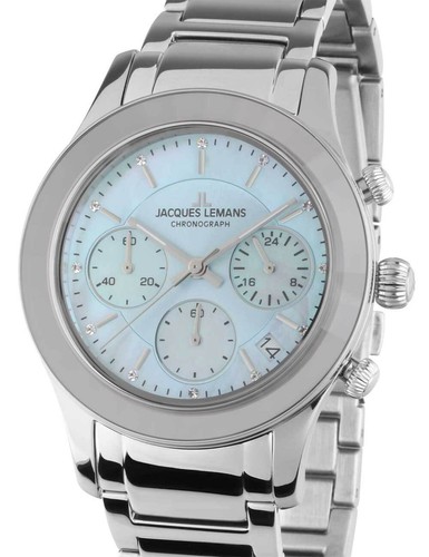 Jacques Lemans 1-2151K Venice Ladies Watch Chronograph 38mm 5ATM | eBay