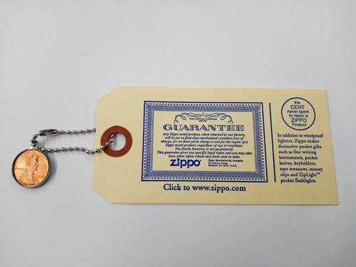 Vintage Advertising Zippo Case Visitors Center Souvenir Keychain With ...