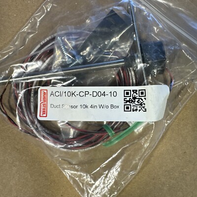 ACI 4" DUCT TEMPERATURE SENSOR A/CP-D0-4"-10'CL2P 10K TYPE II | eBay