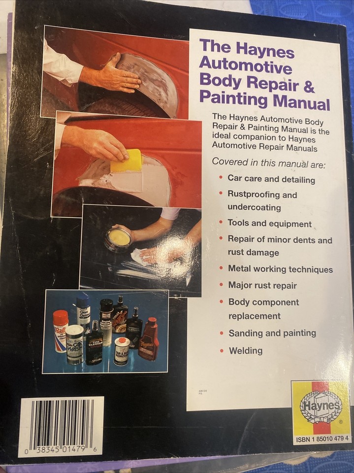 Haynes Automotive Body Repair & Painting 1479 Damage Repair Rust Repair ...