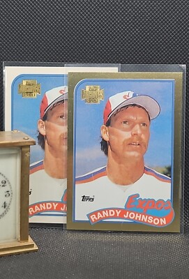 2001 TOPPS ARCHIVES Gold Border and Base 1989 ROOKIE REPRINT #13 RANDY ...