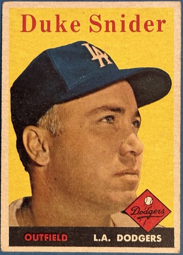 1958 Topps # 88 Duke Snider HOF | eBay
