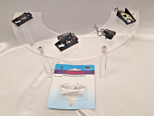 2 Vintage Shure M91E Phono Cartridges W/Stylus & Connection Kit 3 Dual ...