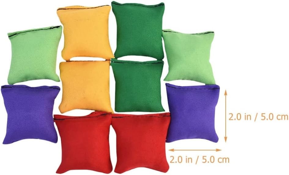 Kisangel 20Pcs Small Bean Bags Mini Colorful Bean Bags Mini Beanbags ...
