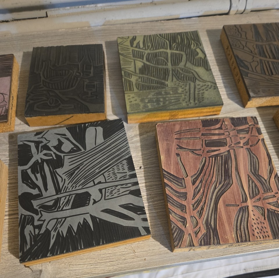 lot of 13 Vintage Printing Letterpress Printer Blocks | eBay