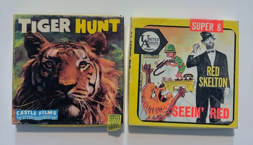 Lot of Two Super 8 movies. Red Skelton-Seeing Red/Castle Films-Tiger ...