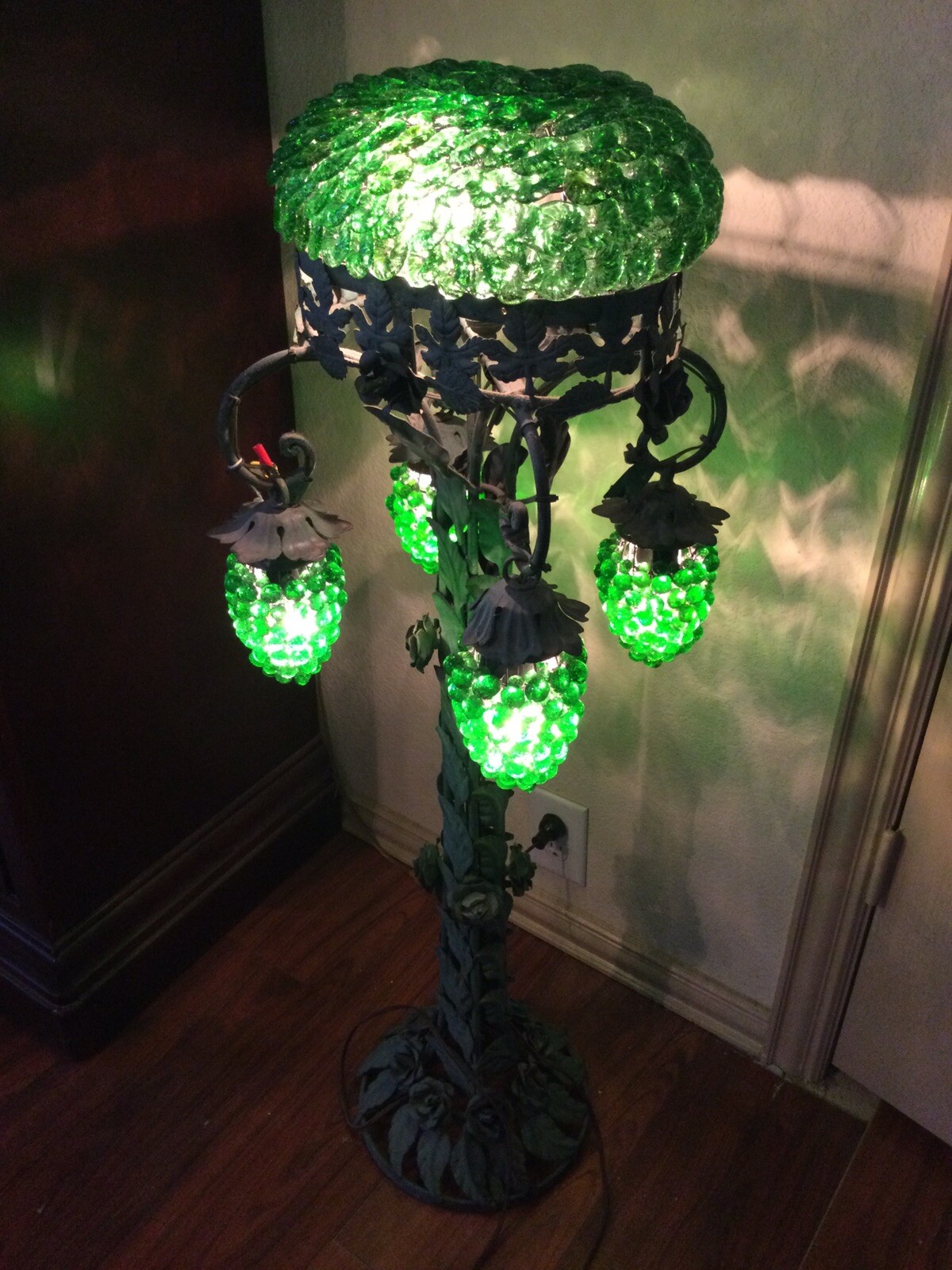 45” Tall 1910 Vintage Murano Grape Cluster Table Lamp. | eBay